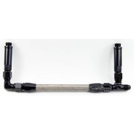 Barry Grant Demon Braided Dual Fuel Line -6 AN Black