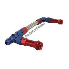 Holley 4150 Double Pumper Braided Fuel Line -8 AN