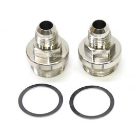 Dual Inlet Bowl Adapters 7/8"-20 to 6AN Nickel Finish for Holley ...