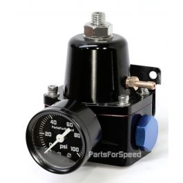 Fuel Pressure Regulator EFI 3 Ports 6AN O-ring Boss 30-65 PSI Boost Ref ...
