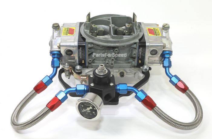 Carburetor Fittings Fits Holley Square Flange Dual Feed Carburetors ...